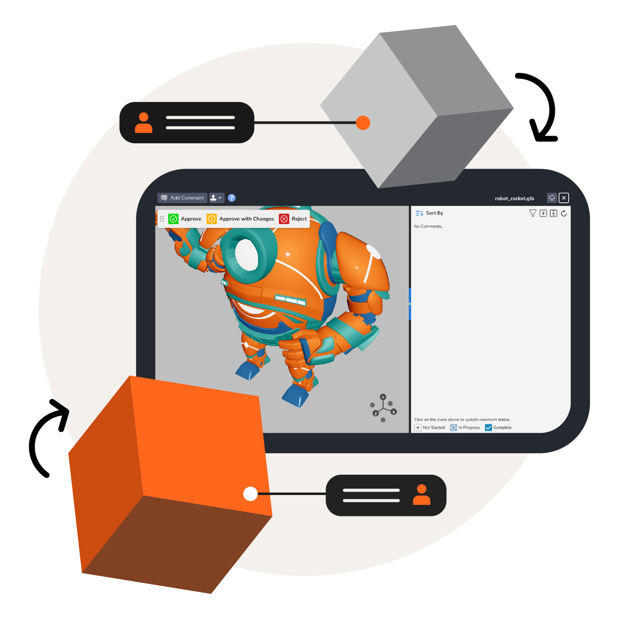 3D Review Tool - RoboHead